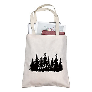 TOBGB Album Tote Bag Singer Fans Music Lover Gift Song Lyrics Gift Album Inspired Gift (Black Forest tote)
