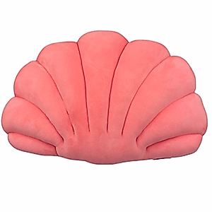 Fay Bless Seashell Throw Pillows for Couch,Outdoor Sea Shell Bed Pillows Decorative for Patio Furniture Sea Princess (Pink, S)