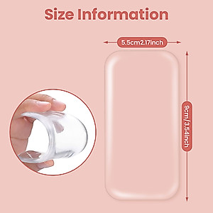 RONRONS 10 Pack Reusable Silicone False Eye Lashes Holder Pad Tray for Eyelashes Extensions,Clear