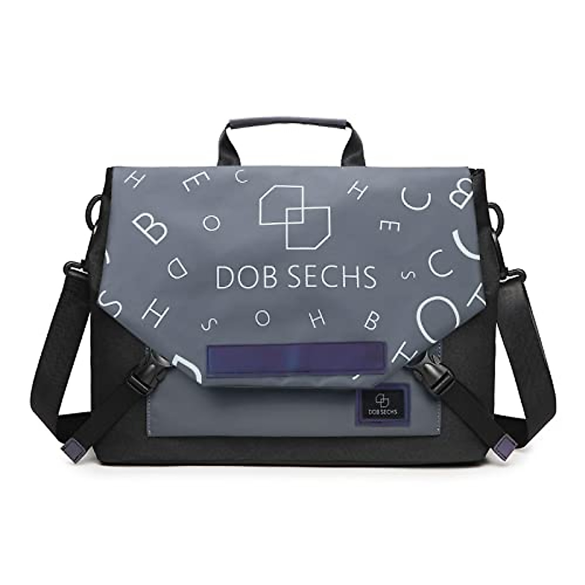 DOB SECHS Briefcases for Men, Laptop Bag 15.6 inch, Small Messenger Bag for Men Women, Satchel Bags for Men, Waterproof Laptop Messenger Bag, Computer Bags for Laptops/Macbook/Notebook, Black