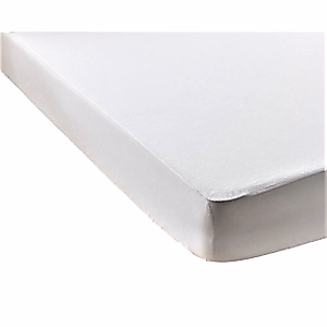 Vinyl Plastic Mattress Protector Fitted Sheet Style Waterproof Mattress Cover Breathable - Bed Wetting and Spill Protection for Mattress Fits a Mattress Up to 11.5" Deep (Twin 76" x 39" x 11.5" Deep)