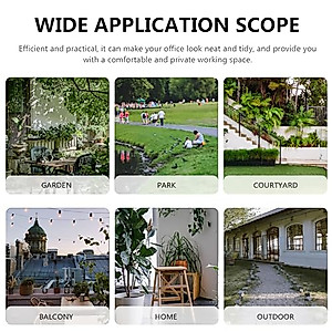 Zerodeko Room Divider Screen Holder Folding Privacy Screen Holder Stand Room Divider Feet Movable Wheel Roller Base for Home Office Hotel Bedroom Black