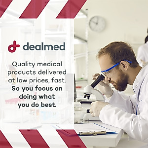 Dealmed Vinyl Exam Gloves – 100 ct. Small Medical Gloves, Disposable Gloves, Non-Irritating Latex Free Gloves for a First Aid Kit and Medical Facilities