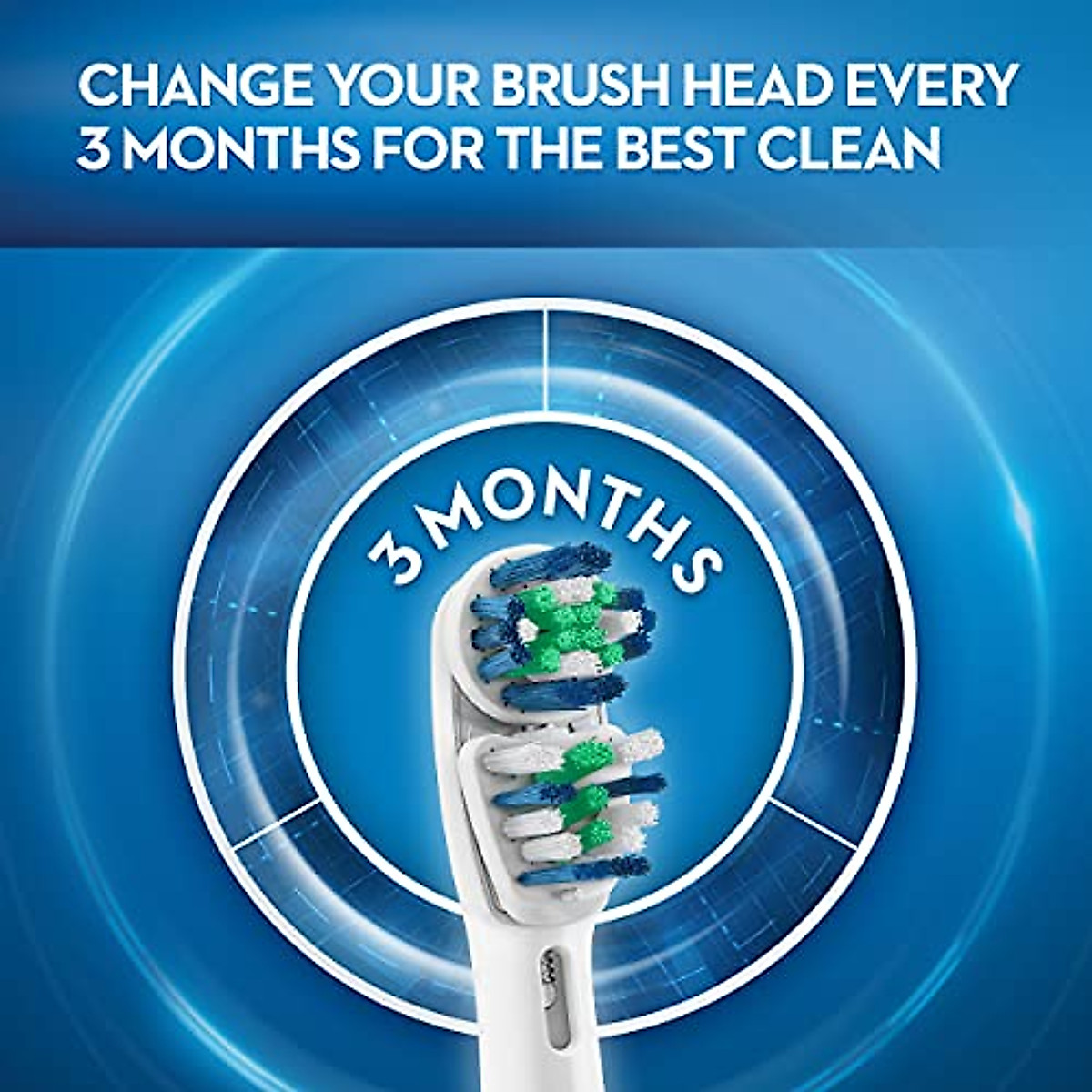 Oral-B Dual Clean Replacement Electric Toothbrush Brush Heads, 3 Count