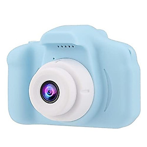 Kaadlawon Children's Digital Camera 2.0 LCD Mini Camera HD 1080P Children's Sports Camera Portable Toy Chritmas Birthday Festival Gift for Kids (Blue)