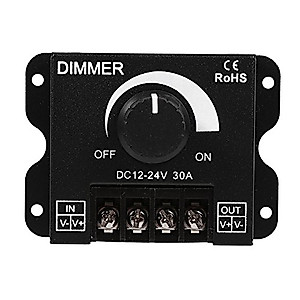 Switch Controller, 12V-24V 30A Led Switch Dimmer Controller Manual Operation for Strip Light Single Color