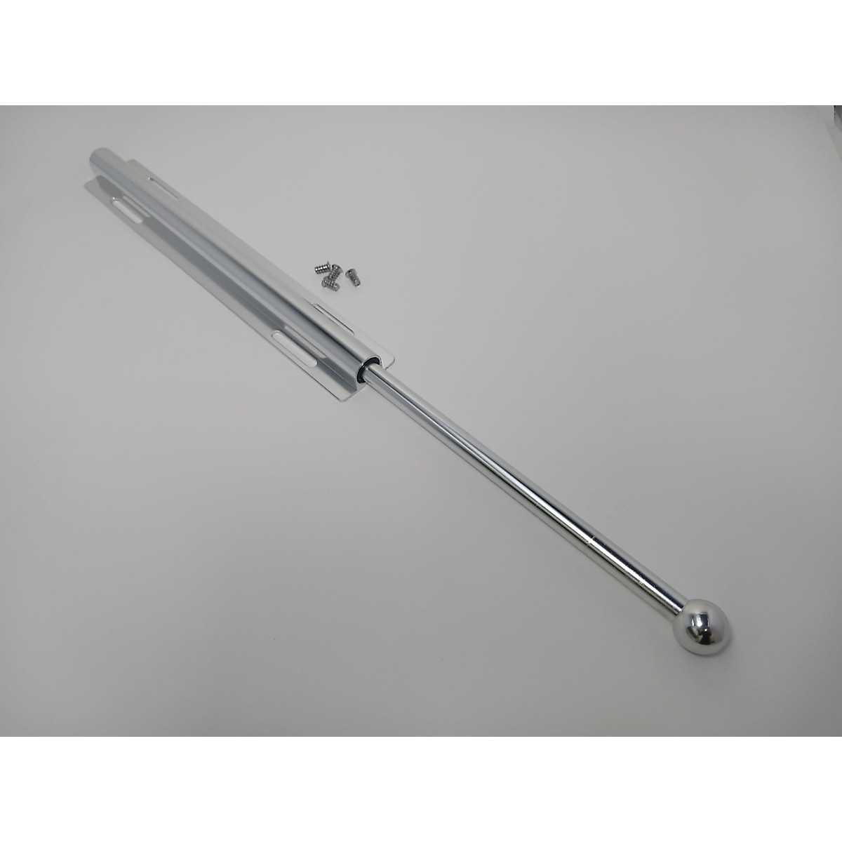 12-Inch Long Expendable and Reversible Pullout Closet Wardrobe Valet Rod with Installation screws (Matte Brass)