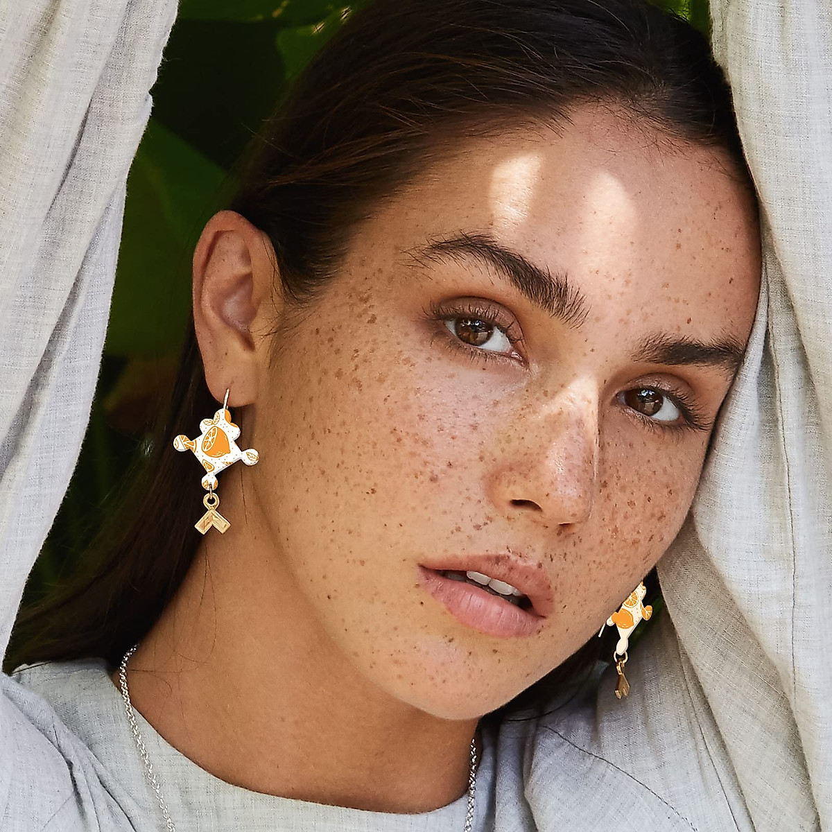 OLYCRAFT 4x5 Inch Silk Screen for Polymer Clay Lemon Pattern Silk Screen Printing Stencil Reusable Washable Clay Stencil Non-Adhesive Transfer Stencil for Polymer Clay Earring Jewelry Making