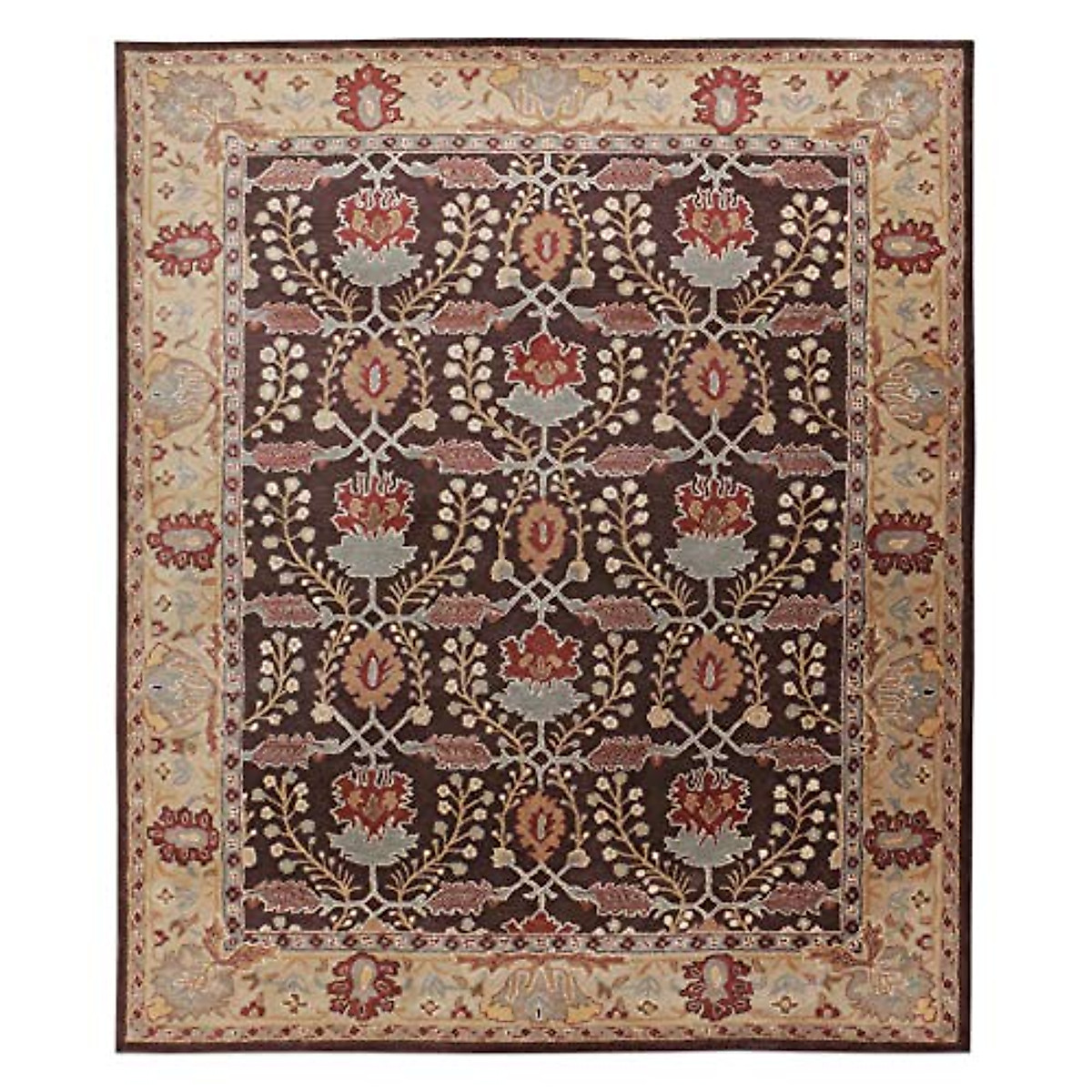 Old Hand Made Barista Floral Traditional Persian Oriental Woolen Area Rugs (9'x12')