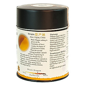 The Tao of Tea, Black Dragon Oolong Tea, Loose Leaf, 3.5 Ounce Tin