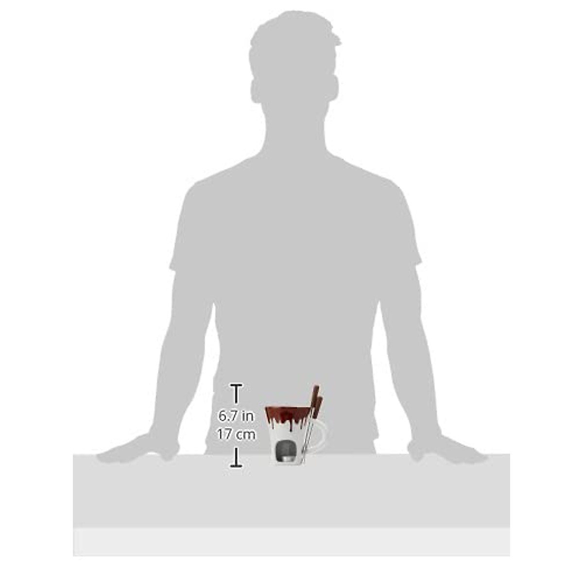 Swissmar F12064 4-Piece Nostalgia Chocolate Fondue Mug Set