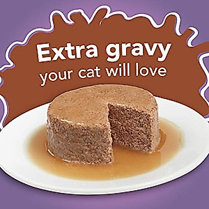 Purina Friskies Gravy Pate Wet Cat Food, Extra Gravy Pate With Turkey in Savory Gravy - (24) 5.5 oz. Cans