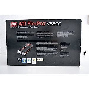 ATI FirePro V8800 2 GB 256-bit GDDR5 PCI Express 2.0 x16 CrossFire Supported Full Height/Full Length Workstation Video Card 100-505603