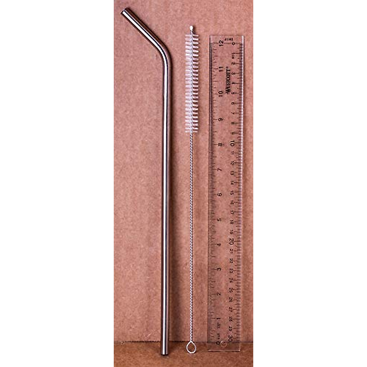2 JUMBO 14" Stainless Steel Straws 100 oz HUGE SUPER LONG Drinking Wide Compatible With Whirley Insulated Travel Mug FOAM Truck Stop Cups