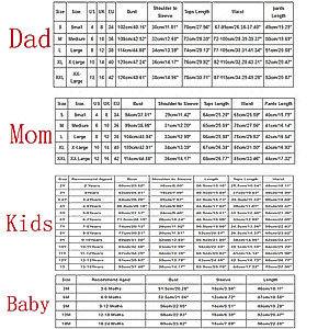 JEGULV Short Sleeve Christmas Pjs, Christmas Pajamas for Family Short Sleeve Matching Outfits 2024 Xmas Family Jammies Matching Holiday Pajamas Sets, Family Matching Christmas Pajamas,