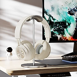 FINGERTIME Bluetooth Headphones Over-Ear, 60H Playtime and with Low Latency Wireless Headphones with Microphone, HiFi Stereo Foldable Lightweight Headset, Deep Bass for Home Office (Beige)