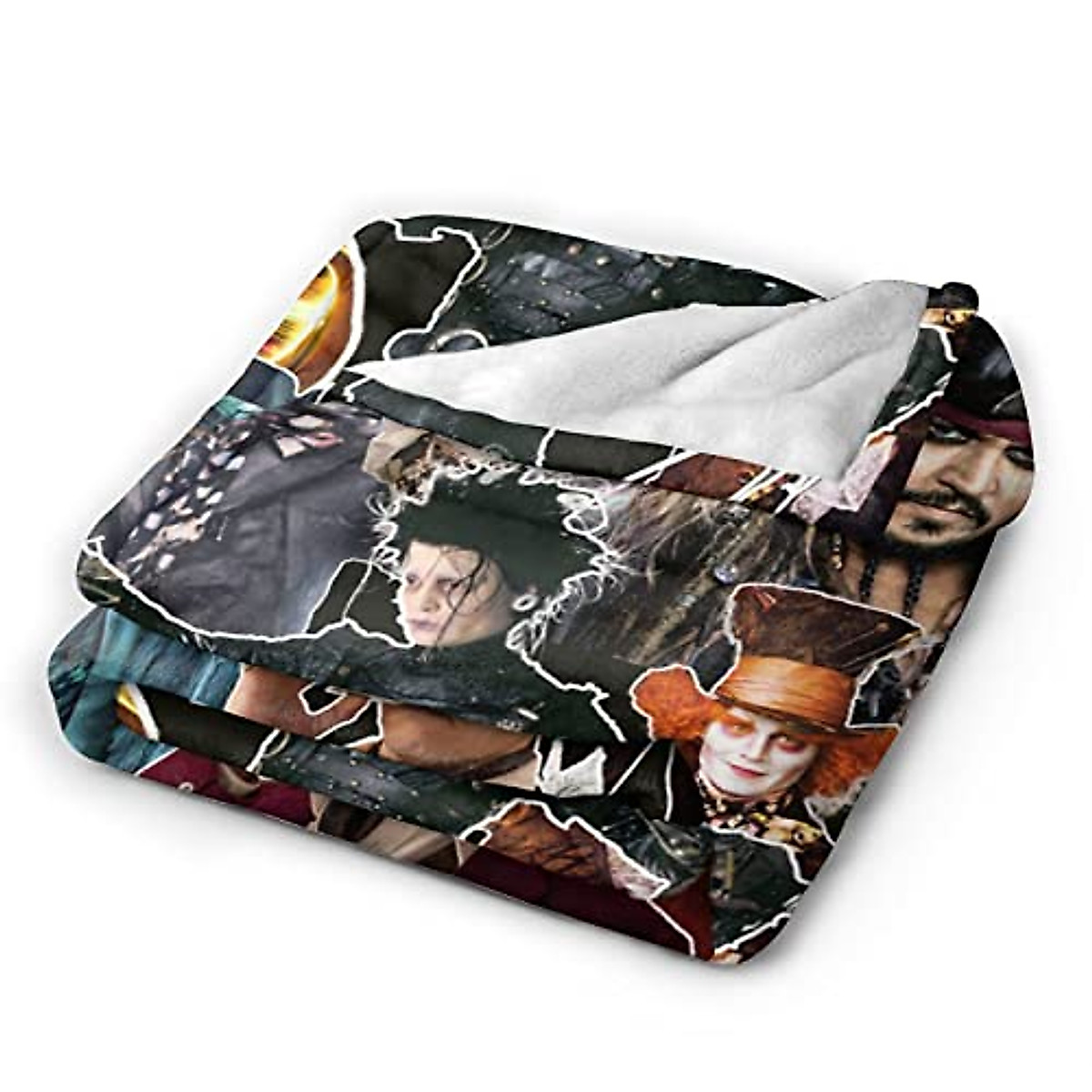 Blanket Johnny Depp Soft and Comfortable Warm Fleece Blanket for Sofa,Office Bed car Camp Couch Cozy Plush Throw Blankets Beach Blankets