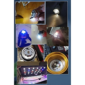 High Power Led Chip, LED Chip Bulb, Light Beads, 1w White Super Bright SMD Cob Light Emitter Components Diode Bulb Lamp Beads for DIY Lighting (Cool White)