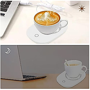 Coffee Mug Warmer,Mug Warmer,USB Coffee Mug Warmer Coaster,Electric Coffee Mug Warmer,USB Coffee Warmer,with Constant High Temperature Settings Cup Heater for Heating Coffee,Tea,Milk,Cocoa(No Cup)