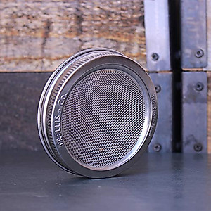 Trellis + Co. | Stainless Steel Sprouting Kit, 2 Pack | Rust Proof 316 Stainless, Curved Mesh, Fits Most Wide Mouth Mason Jars | Grow Your Own Organic Sprouts From Seeds, Sprouter