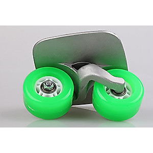 JINCAO Green Portable Roller Road Drift Skates Plate Anti-Slip Board Aluminum Truck with PU Wheels with ABEC-7 608 Bearings