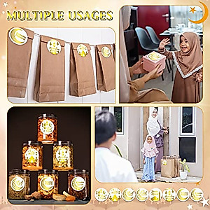 1000 Pcs Ramadan Stickers 1.5 Inch Eid Mubarak Stickers Ramadan Kareem Stickers Ramadan Mubarak Stickers Islamic Muslim Gift Labels Ramadan Kareem Labels for Eid Party Decorations Supplies, 8 Styles