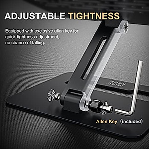 Minthouz Laptop Stand for Desk, Ergonomic Laptop Riser,Height & Angle Adjustable Computer Stand, Foldable Laptop Holder Compatible with MacBook Air Pro Dell XPS Lenovo HP More 10"-17" Laptops