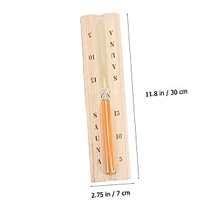 HEMOTON 1pc Sauna Timer Sauna Room Timer Wooden Hourglass Timer Clocks Sauna Room Hourglass 10 Minutes Snad Timer Sauna Room Clock Sand Timer Hourglass Steam Decorate to Rotate