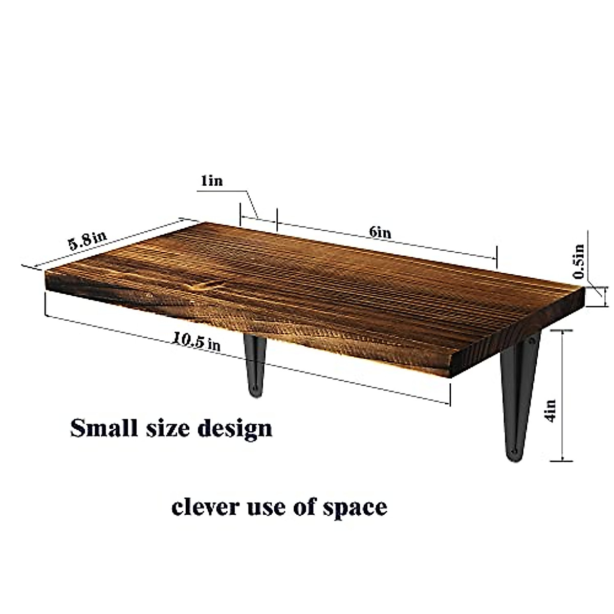 BAMFOX Floating Shelves Wall Mounted, Rustic Wood Wall Shelf for Bedroom, Bathroom, Living Room, Kitchen