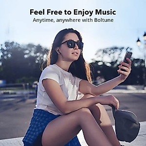 TAO Boltune Wireless Earbuds, Upgraded Bluetooth V5.2 in-Ear Stereo Wireless Headphones USB-C Quick Charge Bluetooth Earbuds IPX8 40 Hours Playing Time