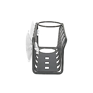 Spectrum Diversified Stripe Suction Sink Basket, 1 EA, Industrial Gray, 20 Count