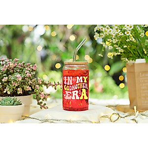 NewEleven Godmother Proposal Gifts - Will You Be My Godmother From GodChild - Christmas Gifts, Pregnancy Announcement Gifts For Godmother, Godmom, Godparents - 16 Oz Coffee Glass