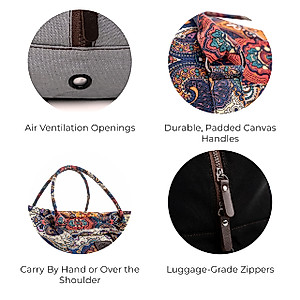 Mount Adams XL Yoga Mat Bag, 26" x 10" x 10", Extra Large Yoga Mat Carrier, Fitness Bag for Exercise Mat, Block, Straps, and Blanket, Canvas Gym Duffle Bag for Workout Accessories, Gray