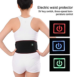 Heating Pad,Heated Waist Belt for Lower Back Pain, Heating Pad Waist,Heating Back Belt Waist Heated Pad Pain Relief Lumbar Support Brace
