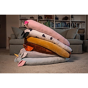 KRITTERS – 41" Body Pillow for Kids, 6 Fun Kritters, Incredibly Soft Silk Cotton Stuffed Animal Pillow, Pillow Pets for Boys or Girls, Washable Cuddle Toys, Calming Anxiety, ADHD or Special Needs