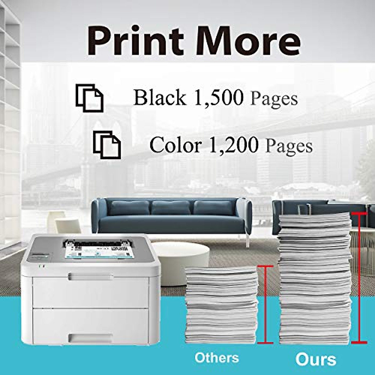 TG Imaging 2-Pack 2xBlack Compatible 054H Toner Cartridge Replacement for Canon 054 054BK Work for MF644Cdw MF642Cdw MF640C LBP622Cdw LBP620 Printer (Black, 2-Pack)