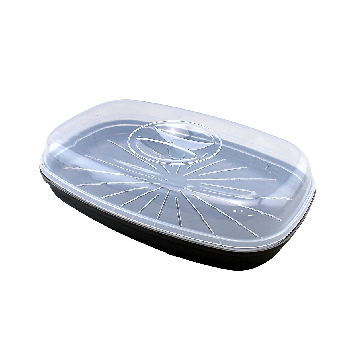 Dependable Industries inc. Essentials Microwave Fish Vegetables and Pasta Steamer BPA Free Cooks Healthy Steamed Fish in Minutes