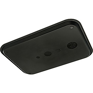 Carlisle FoodService Products CT121603 Café Standard Cafeteria / Fast Food Tray, 12" x 16", Black