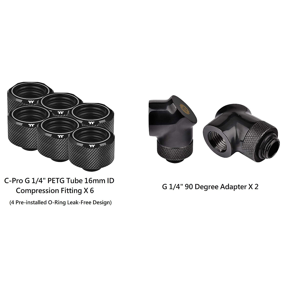 Thermaltake Pacific C360 Ddc Res/Pump 5V Motherboard Sync Copper Radiator PETG Hard Tube Water Cooling Kit CL-W243-CU12SW-A