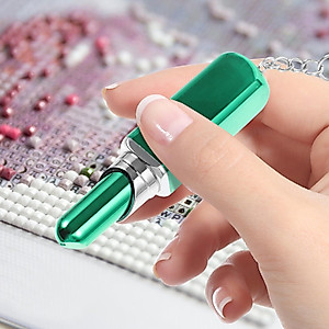 HOODANCOS 2pcs Diamond Dotting Pen Crystal Diamond Art Drill Pen with Ring Rhinestones Picker Pencil for Diamond Drawing Tool