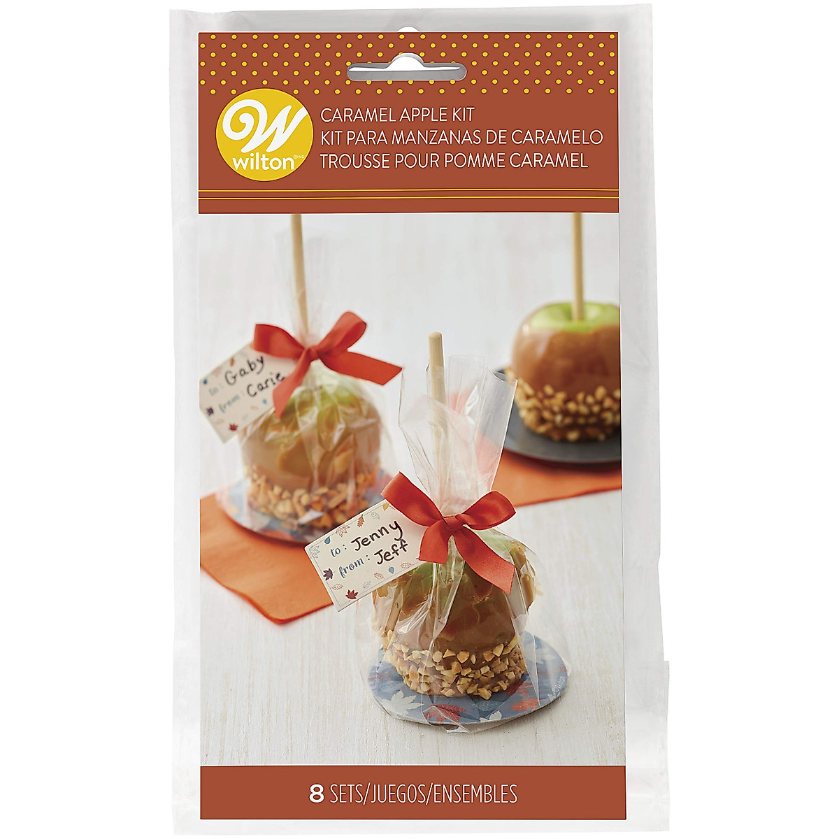 Wilton Treat Bag 8/PKG CRML, Caramel Apple