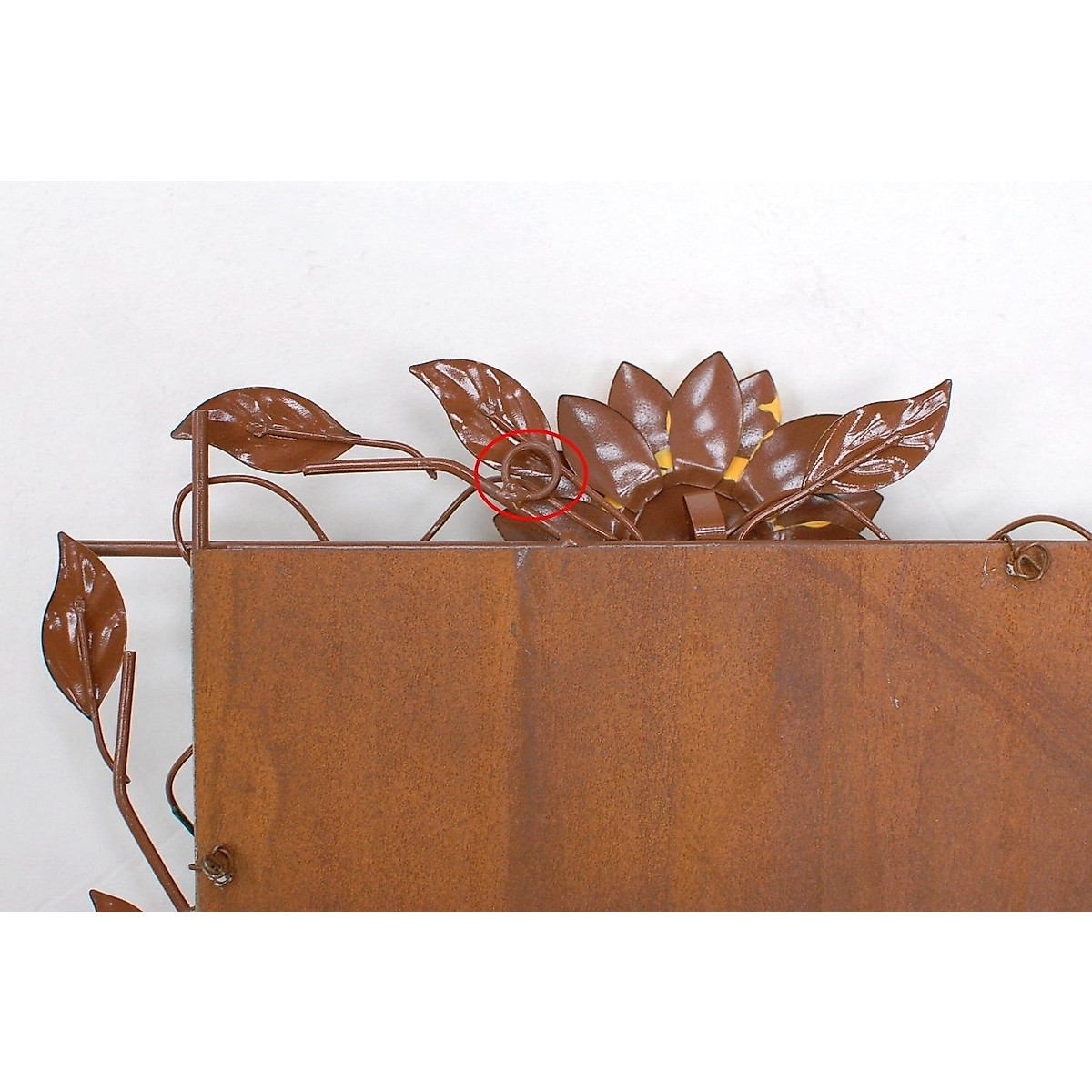 Grace Home Metal Hanging Sunflower Welcome Wall Art Decorative Sign 17"X10" Front Door Wreaths Kitchen Bathroom Patio Garden Outdoor Sunflower Decoration