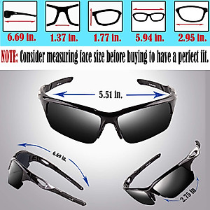 FLEX V2- Polarized Sunglasses for Men Women & Teens. Ultra Tough & Lightweight Frame, HD lens Sports Sunglasses for Cycling Running Fishing