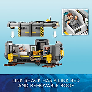 LEGO Avatar Floating Mountains Site 26 & RDA Samson 75573 Building Set - Helicopter Toy Featuring 5 Minifigures and Direhorse Animal Figure, Movie Inspired Set, Gift Idea for Kids Ages 9+