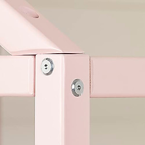 South Shore Sweedi Transition Wooden House Bed, Toddler, Pink