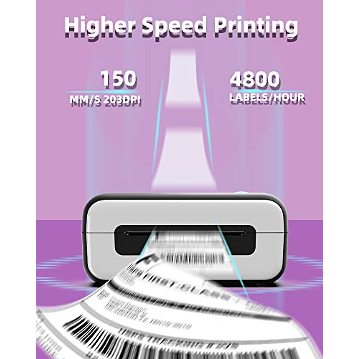 Itari Shipping Label Printer - Thermal Label Printer, Thermal Printer for Shipping Packages, Work with Windows, MacOS and ChromeOS, Compatible with USPS, FedEx, Shopify, Ebay, Amazon