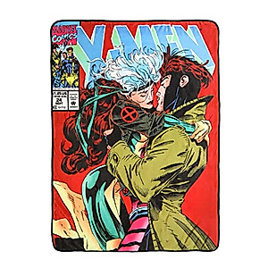 Surreal Entertainment X-Men Rogue & Gambit 45" x 60" Fleece Blanket Standard