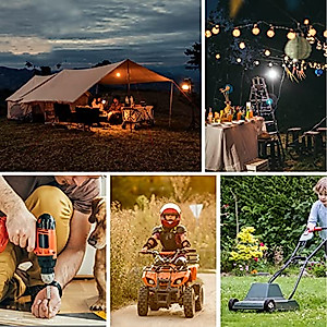 Power Wheel Adapter for DeWALT 20V Lithium Battery with Wire Terminals, 14 Gauge Wire,Power Convertor for Robotics,Work Lights and DIY RC Toys Adapter Set (Black)