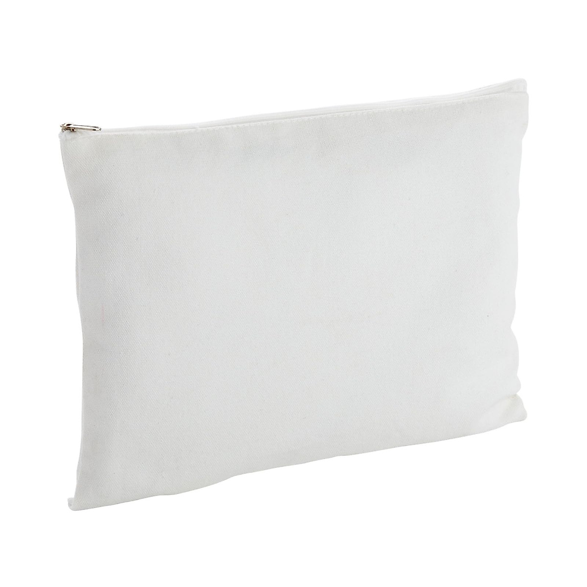 Bright Creations 6 Pack Large Cosmetic Canvas Pouch With Zipper 9 x 12, Blank Bag Organizer Purse for Travel, Toiletry, DIY Crafts