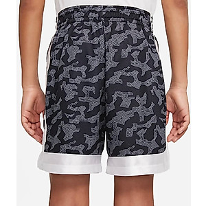 Nike Boy's Dri-FIT™ Elite All Over Print Shorts (Little Kids/Big Kids) Black/White/White XL (18-20 Big Kid)